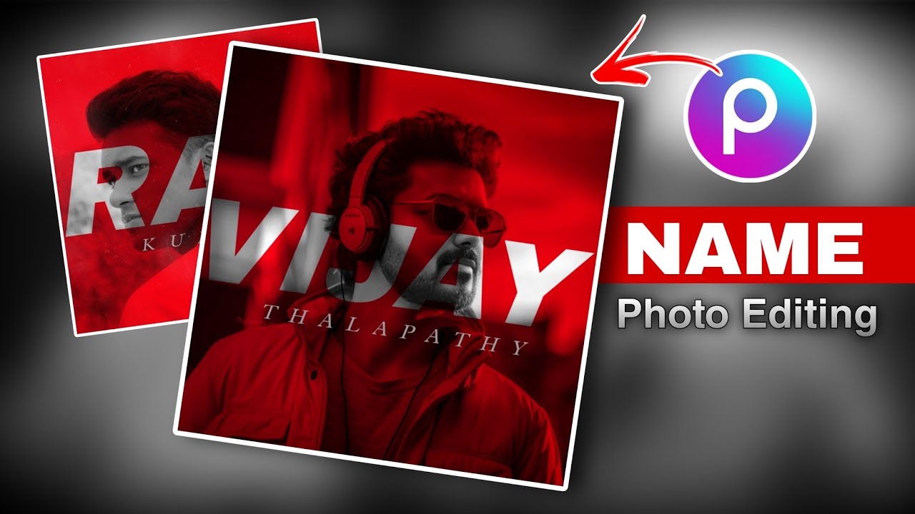 viral Name text photo editing in PicsArt || text photo editing ...