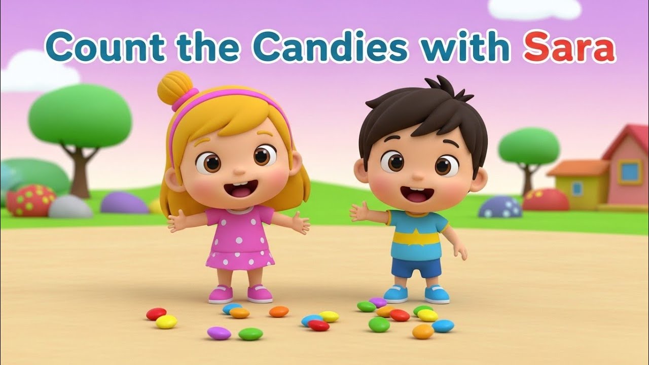 Count the Candies with Sara 🍬 | Fun Counting & Sharing Song for Kids ...