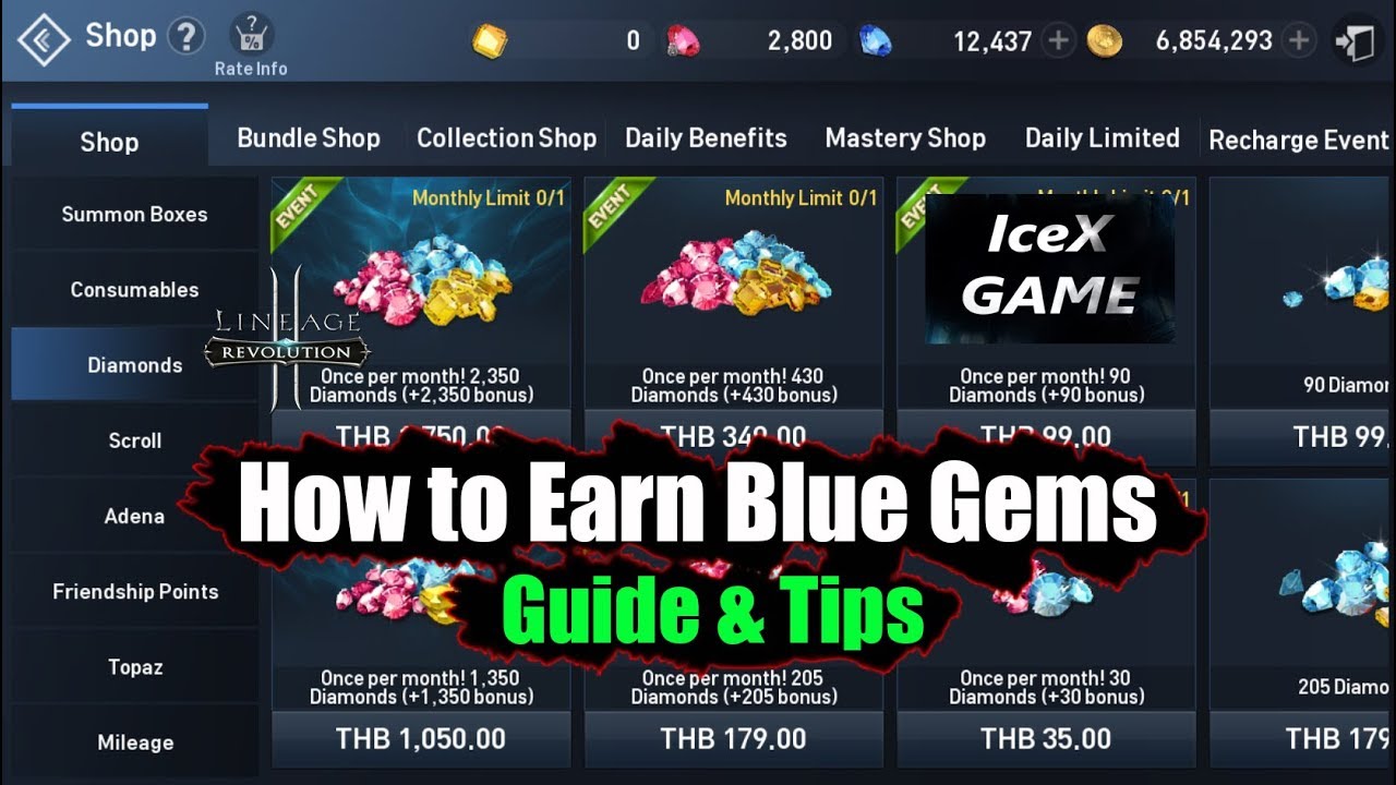 Lineage 2 Revolution How to Earn Blue Gems - Guide & Tips - YouTube