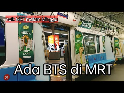 Naik MRT Malam Minggu Jumpa BTS | Walking Around Jakarta