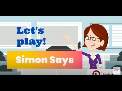 Simon says - verbs at school and at home - YouTube