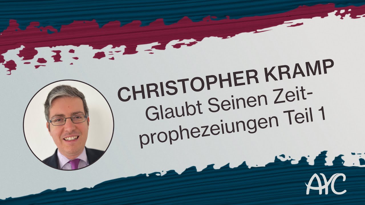 Christopher Kramp: Glaubt Seinen Zeitprophezeiungen Teil 1 – ATS Youth ...