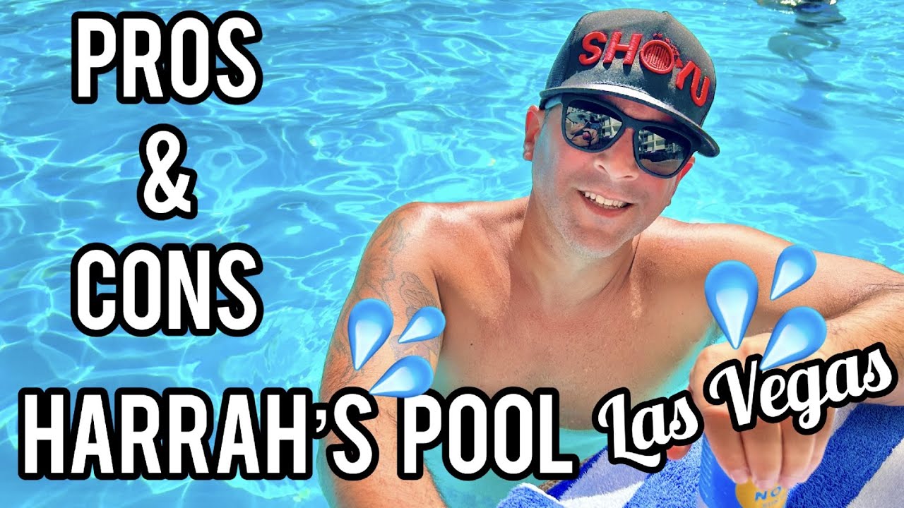 Pro's & Con's 🏊🏽 Harrah's Las Vegas Pool - YouTube