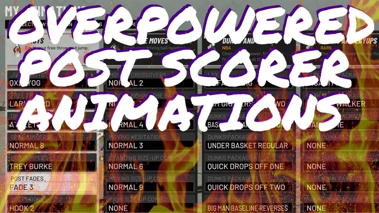 OVERPOWERED Post Scorer Animations (NBA 2K19 PURE POST SCORER ...