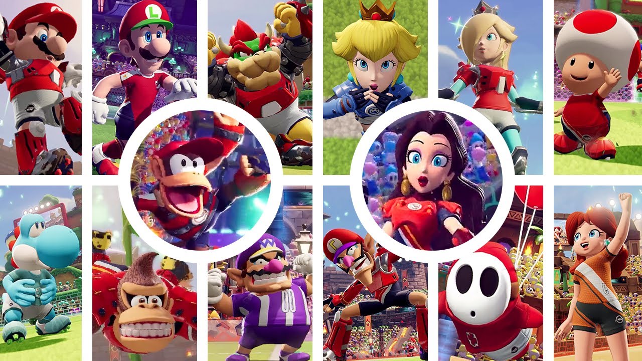 All Character Victory Animations in Mario Strikers Battle League - YouTube