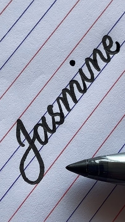 Jasmine in Cursive | Cursive Handwriting | @HandwriterAjay - YouTube