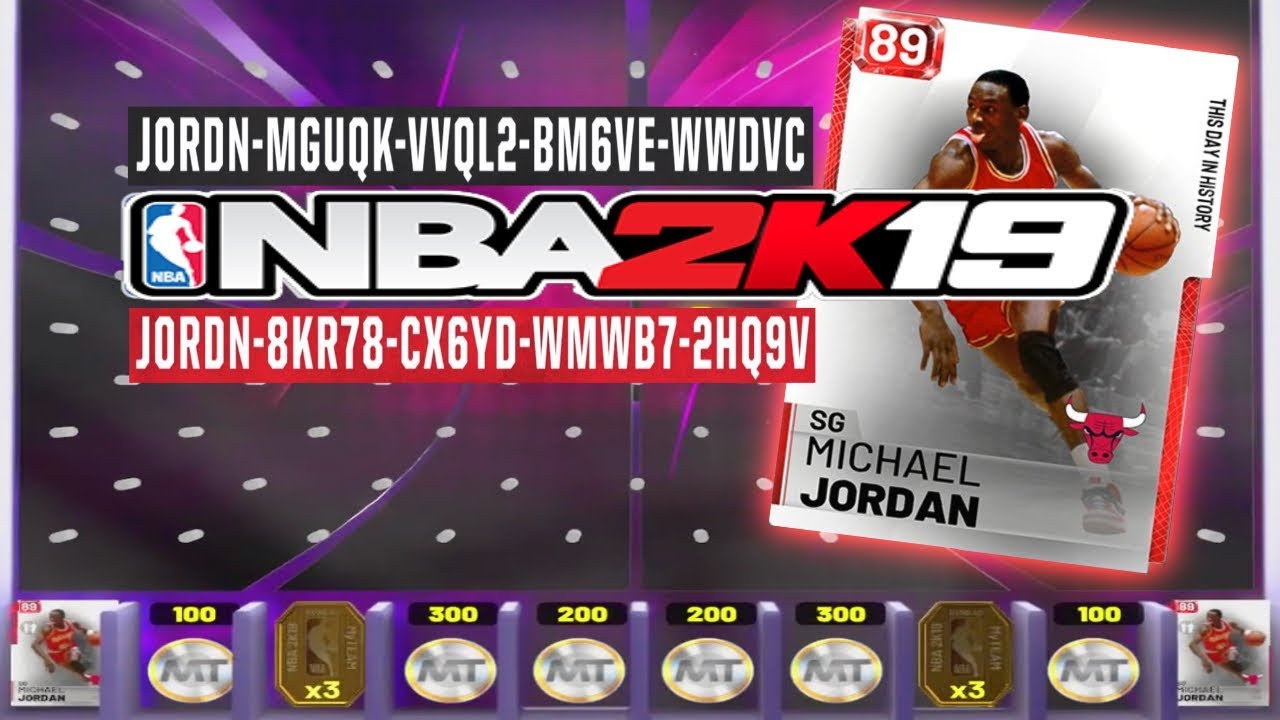2 RUBY MICHAEL JORDAN LOCKER CODES!! NBA 2K19 MyTeam - YouTube