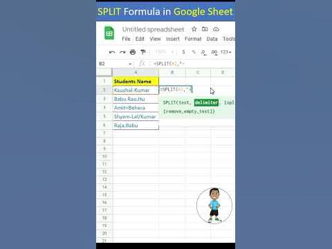 SPLIT Name in Excel Google Sheet #exceltutorial #excel #exceltips #msexcel #googlesheets #sheet ...