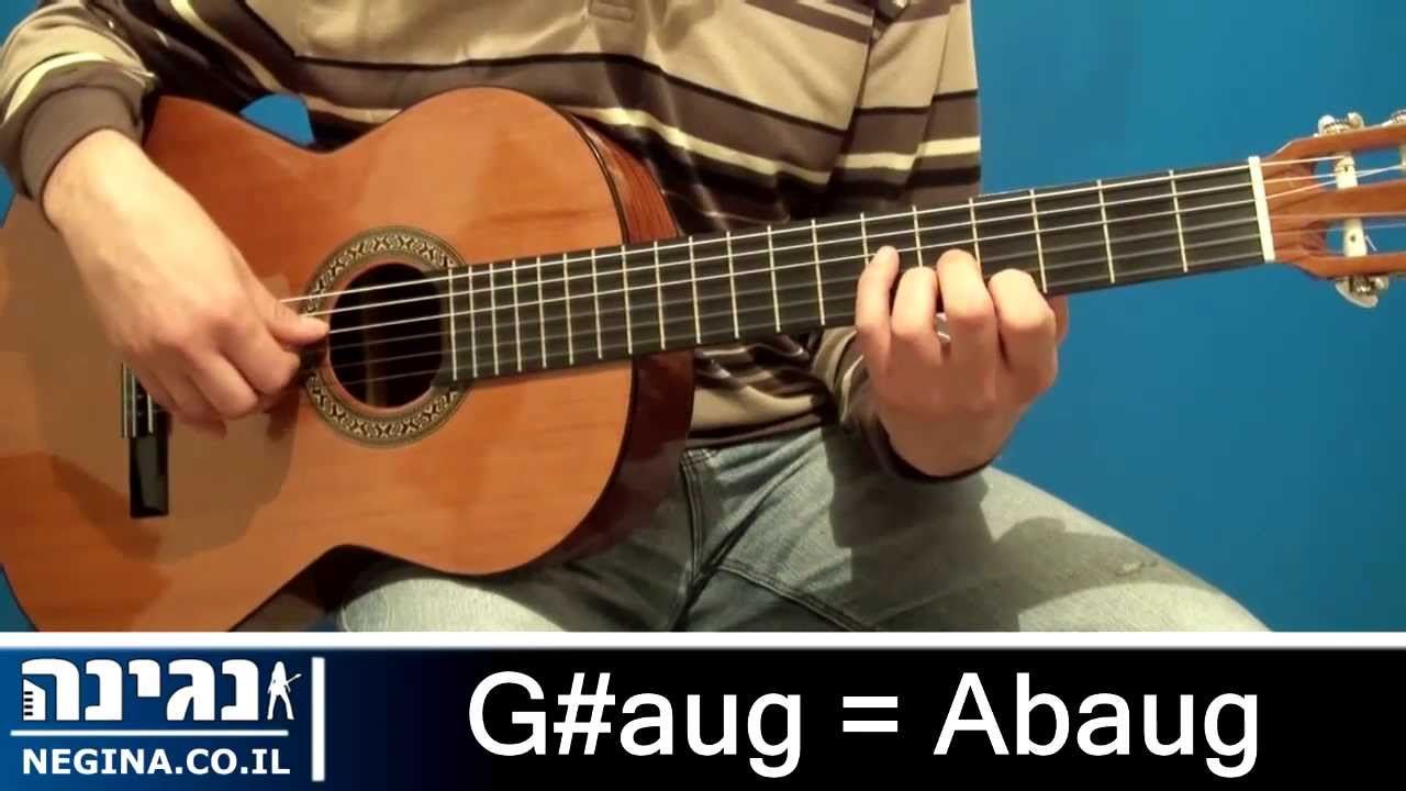 איך לנגן את אקורד Abaug - G#aug בגיטרה - שיעור נגינה - YouTube