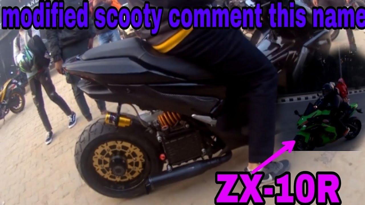 modified scooty this name🏍️ 🏍️😱Zx-10R Kawasaki super bike #tranding # ...