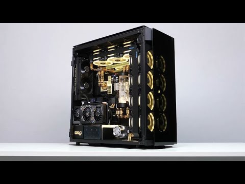 Black gold gaming pc build - YouTube