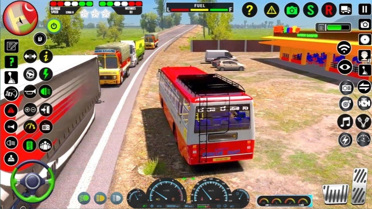 Luxury bus simulator game:||Bus Game||Bus wala game||Bus racing game ...