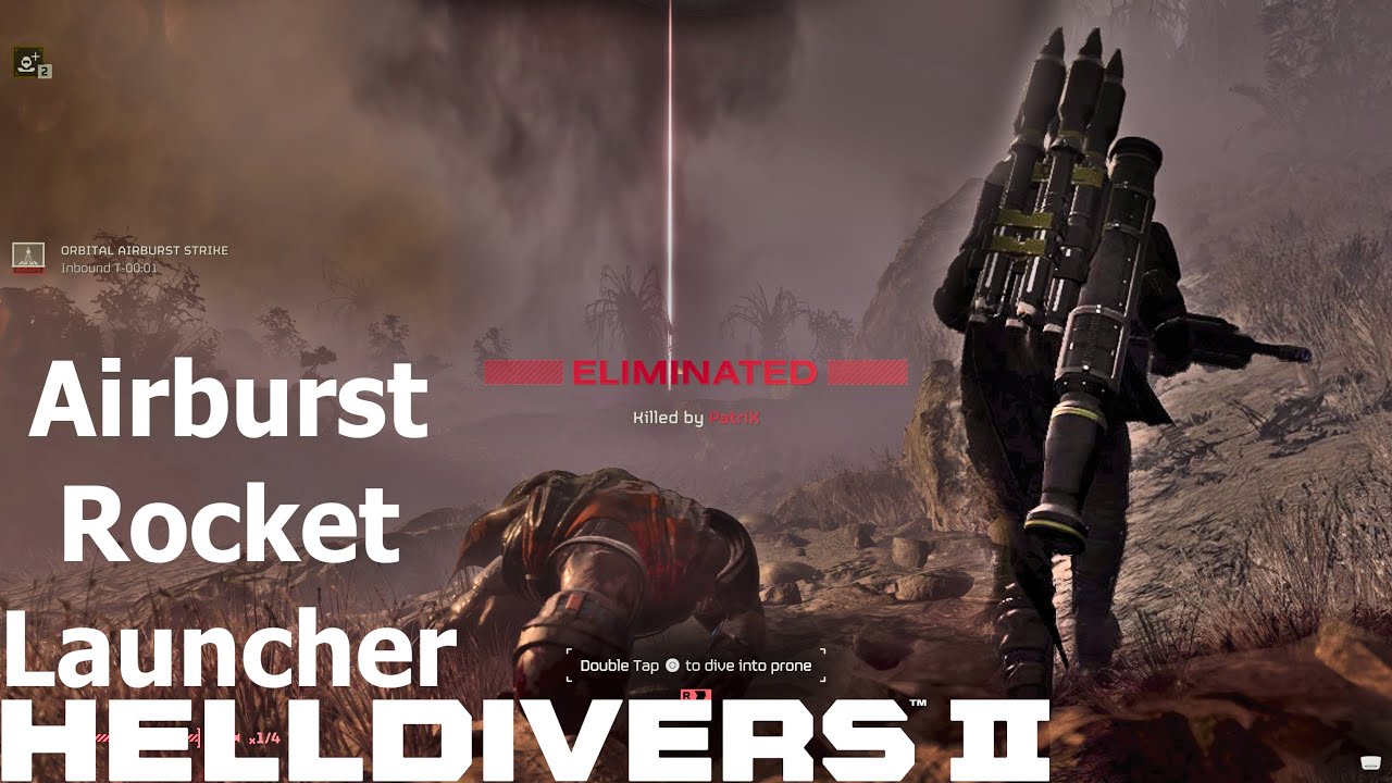 Helldivers 2 Airburst Rocket Launcher Solo Helldive first try - YouTube