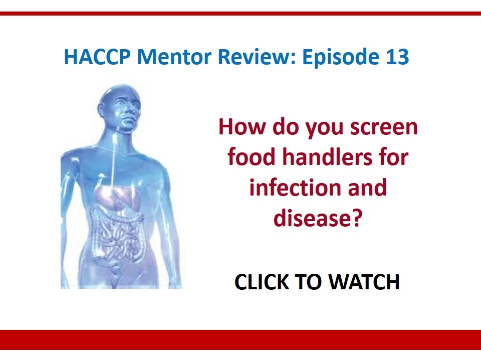 How do you medically screen your food handlers? - YouTube