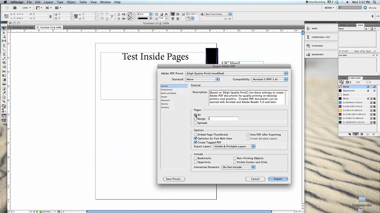 InDesign Text Export - YouTube