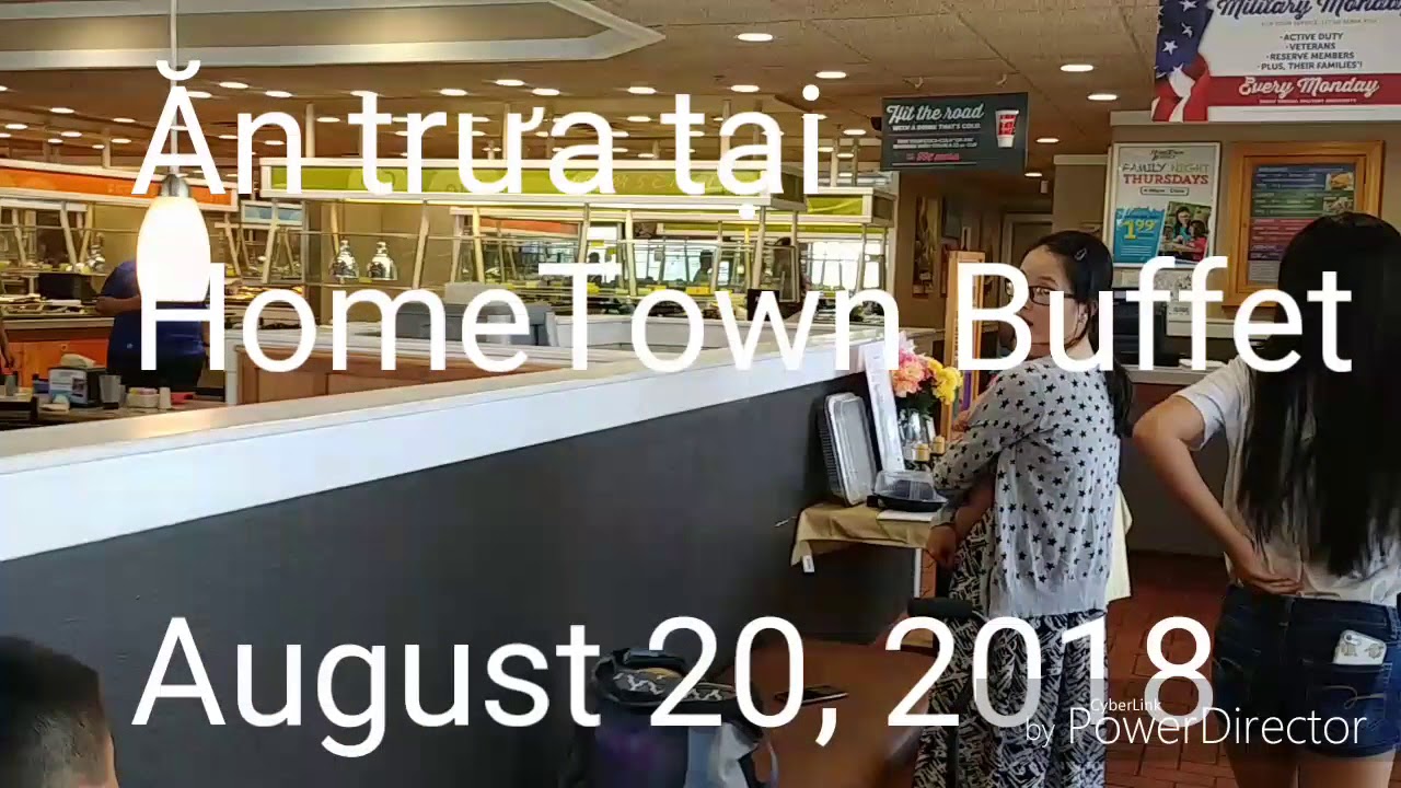 Lunch at Hometown Buffet - YouTube