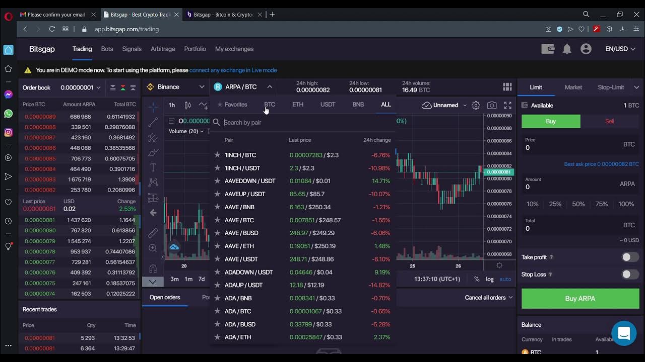 Bitsgap - Basic Tutorial - YouTube