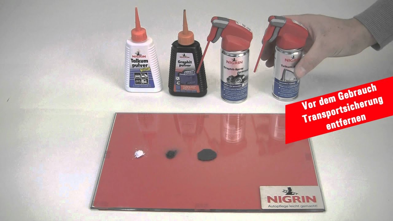 Pulver wird zu Spray - NIGRIN 2012 - YouTube