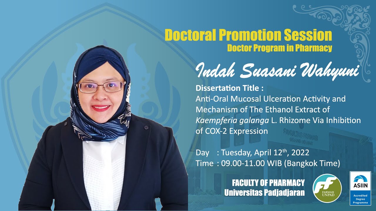 Doctoral Promotion Session Indah Susiani Wahyuni - YouTube