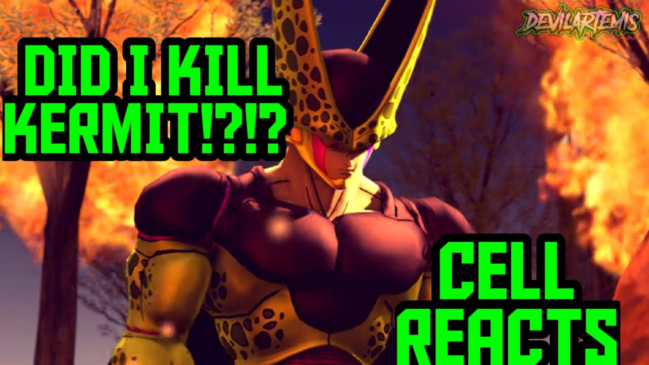 TAKE THAT KERMIT!! | CELL REACTS TO PERFECT CELL VS SPIDER KERMIT PT5 ...