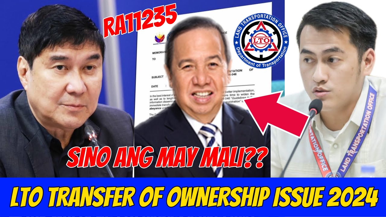 LTO sumunod lang sa BATAS na RA 11235 na akda ni Dick Gordon - YouTube