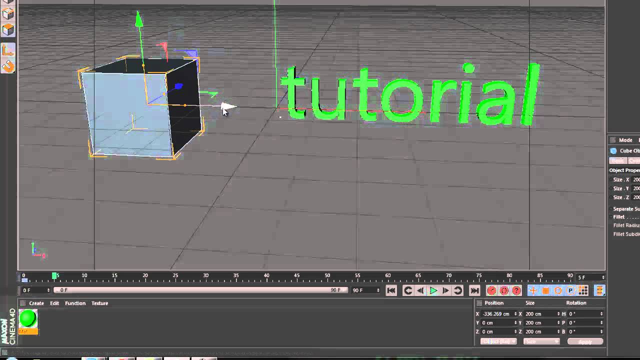 Cinema 4D Adding Text & Render Settings - YouTube