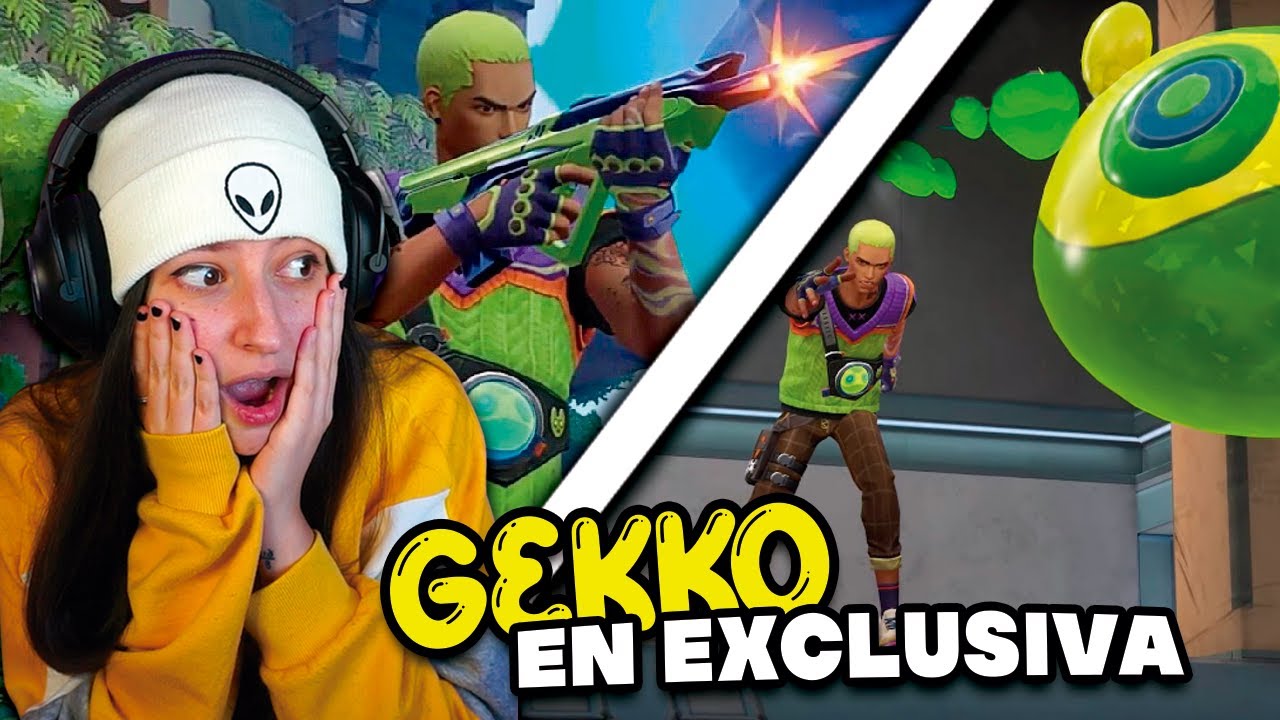 ¡GEKKO EN EXCLUSIVA! TODAS SUS HABILIDADES + SKIN | VALORANT - YouTube