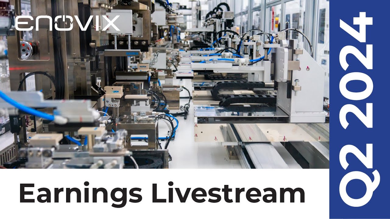 Enovix Q2 2024 Earnings - YouTube