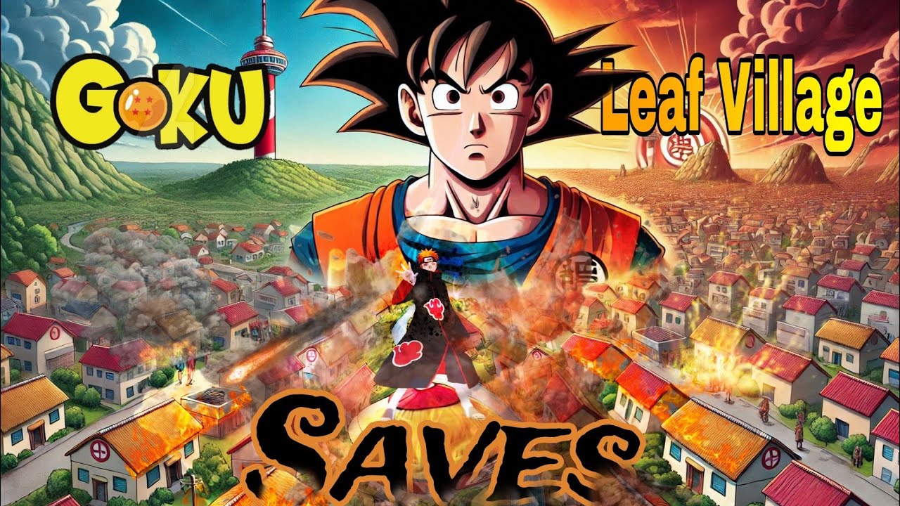 Goku Saves leaf Village, Dragon ball X Naruto x Avengers #anime # ...