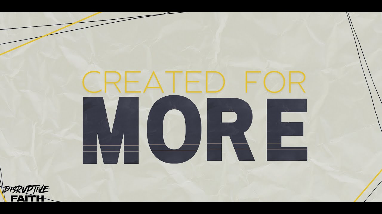 Created For More - YouTube