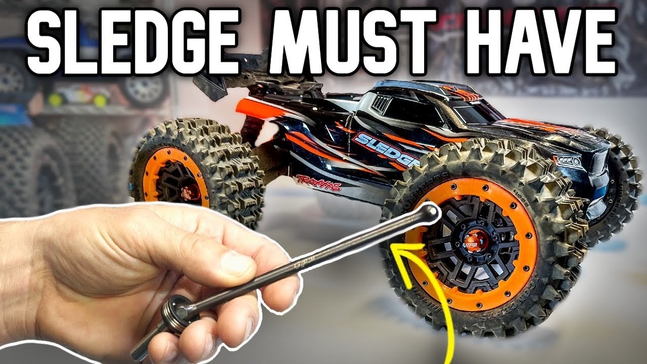 TRAXXAS SLEDGE AXLE UPGRADES & MORE 7075 HD Aluminum HOPUPS - YouTube