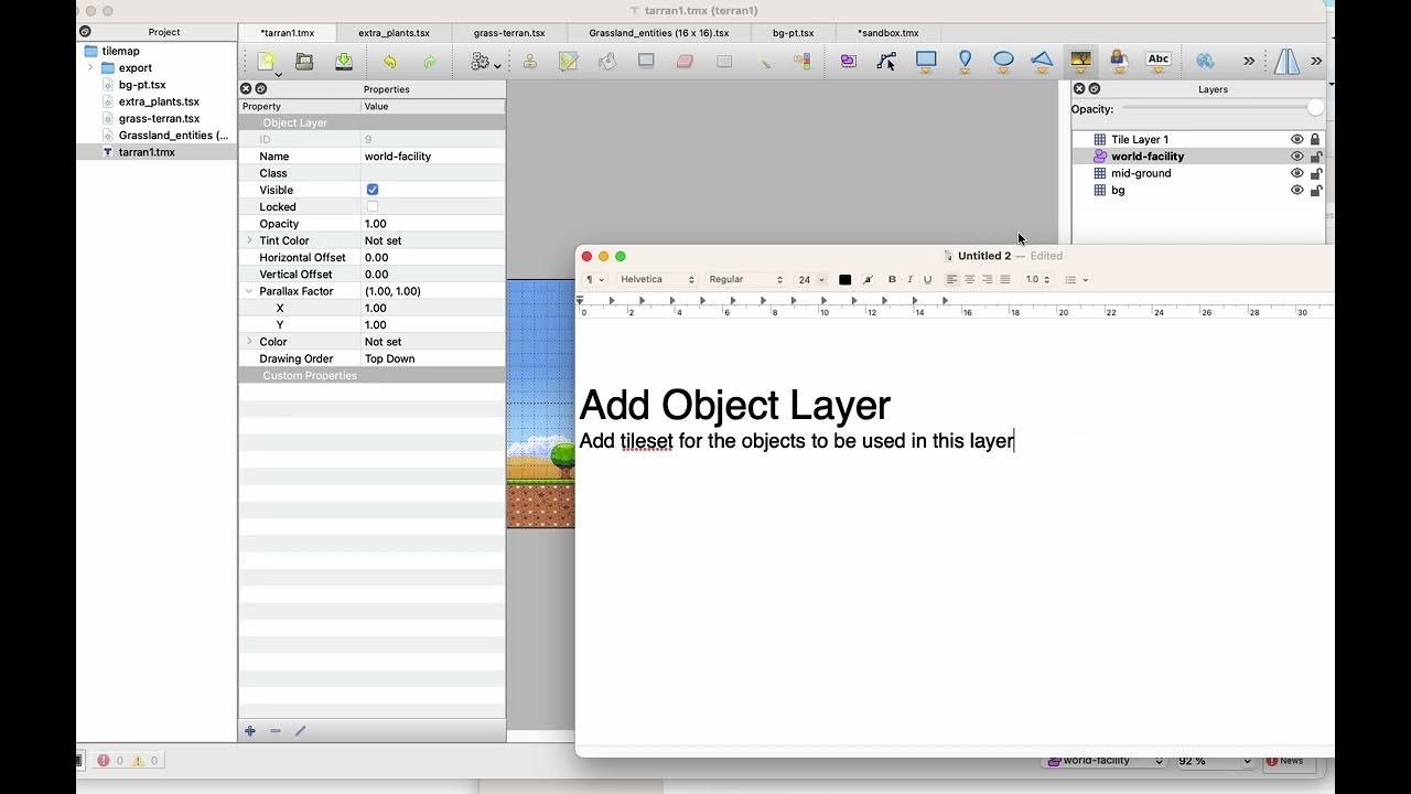 Add Object layer in Tiled Map Editor - YouTube