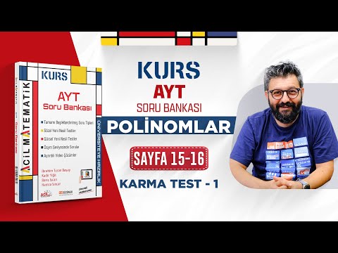 AYT Matematik | Polinomlar | Acil Yayınları 2025 Sayfa [15-16] Soru Çözümü