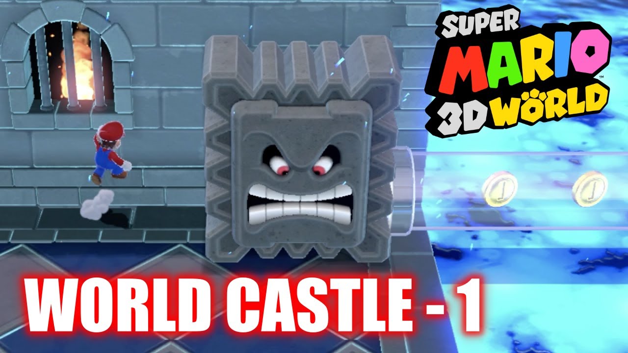 Super Mario 3D World - World Castle 1 - Fort Fire Bros - All Stars ...