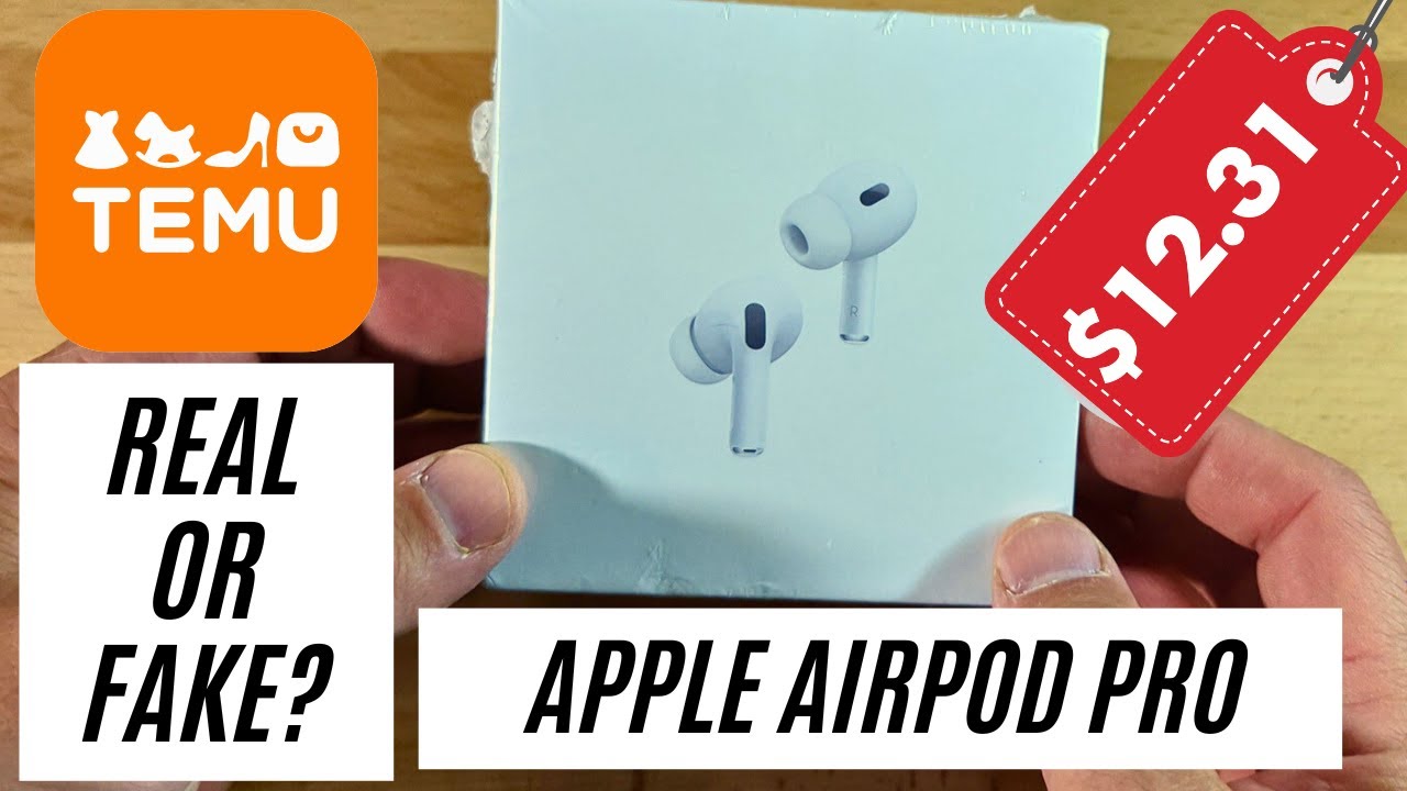 Can you tell - REAL or FAKE? I bought Apple Airpod Pro from TEMU - YouTube