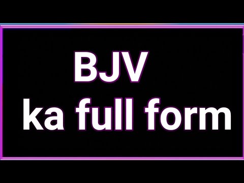 BJV ka full form,BJV full form, - YouTube