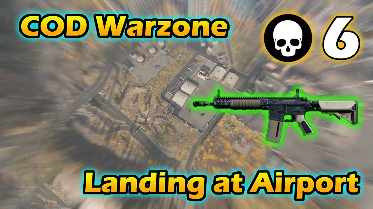 COD Warzone landing at Airport - YouTube