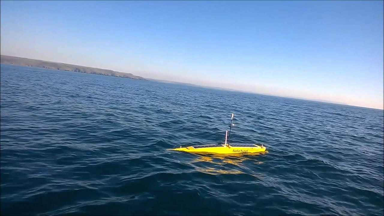AutoNaut - Unmanned Surface Vessel - YouTube