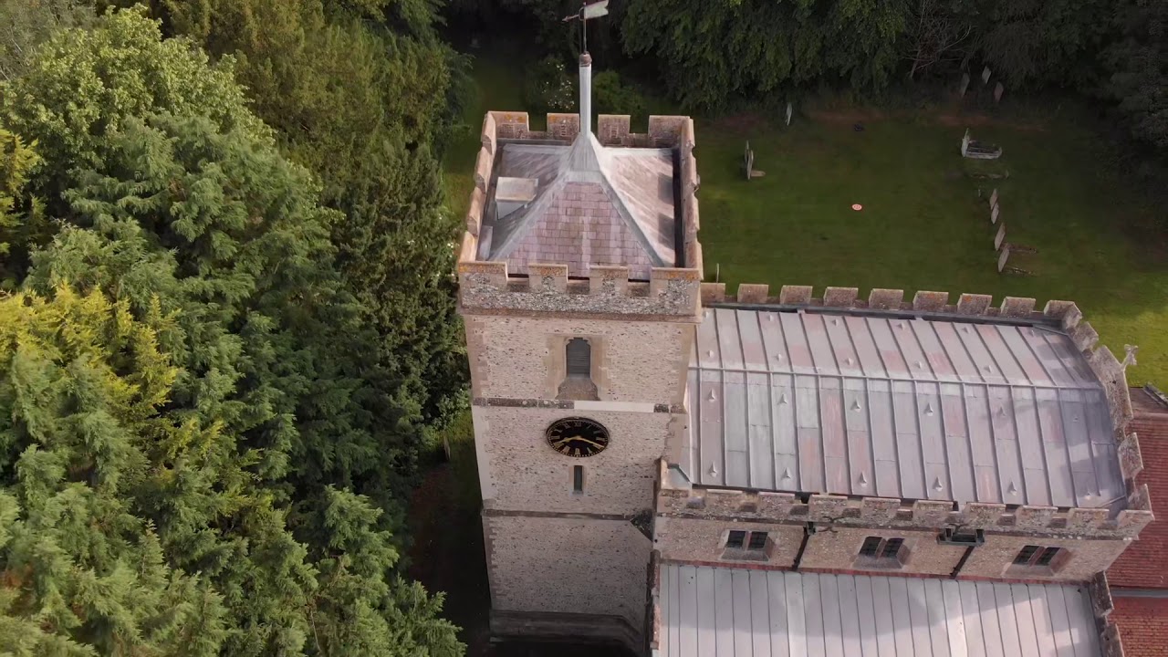 Walkern church drone footage - YouTube