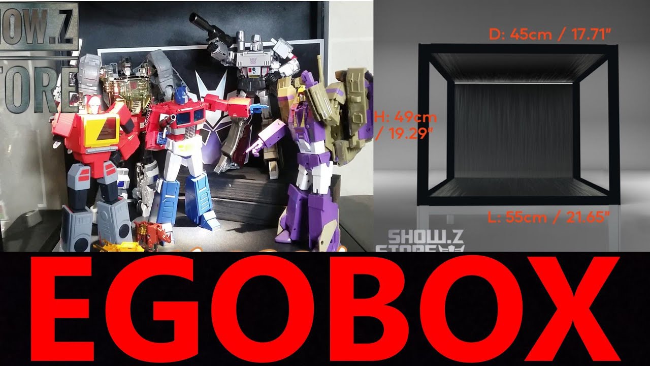 EGObox L550 D450 H490mm Acrylic Display Case - YouTube