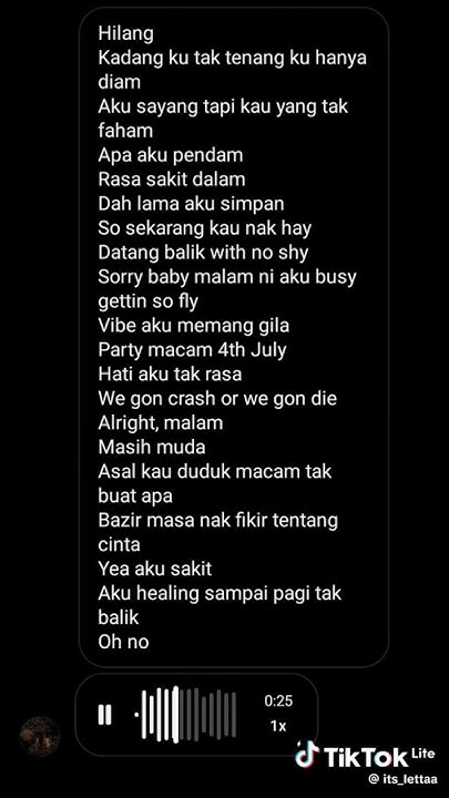 Lirik Lagu Hilang Kadang Ku Tak Tenang Ku Hanya Diam Vs Cewek Lagu