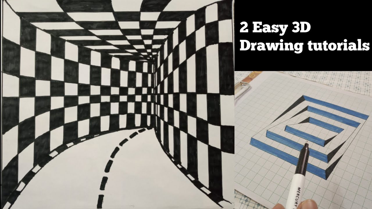 Easy 3d Drawing Tutorial