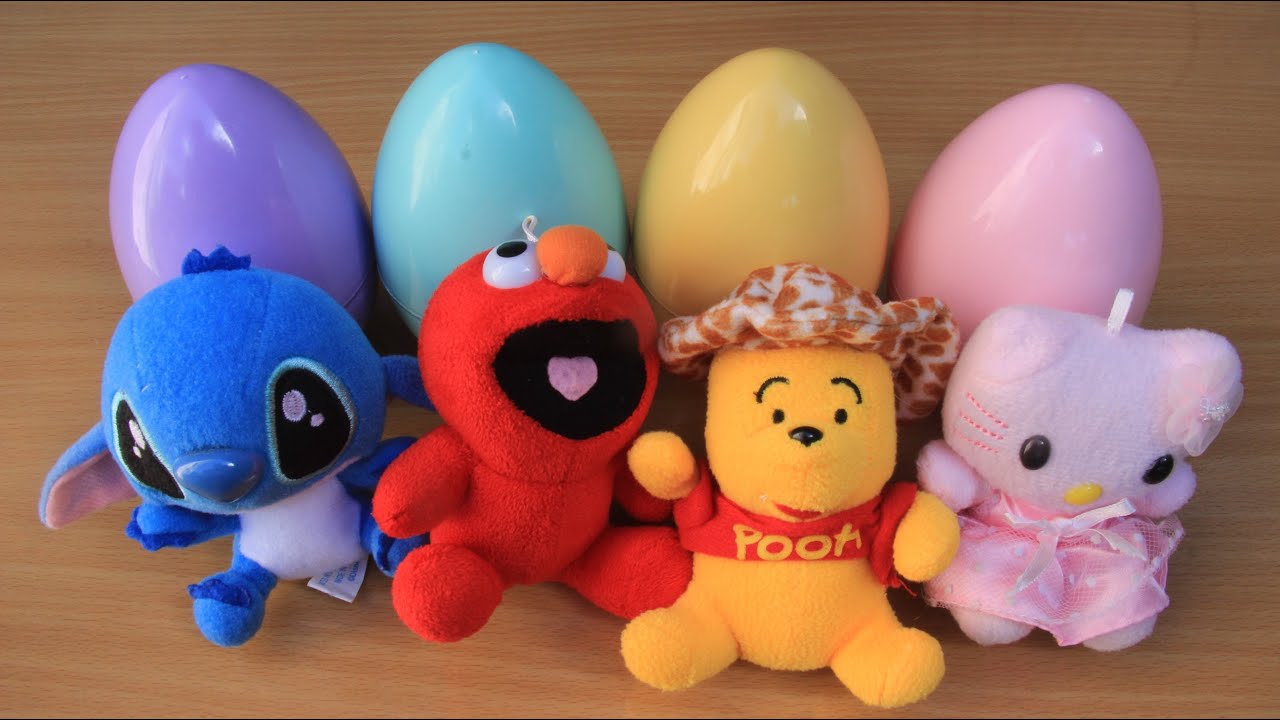 Surprise Egg - Elmo surprise egg, Hello Kitty surprise egg, Pooh ...