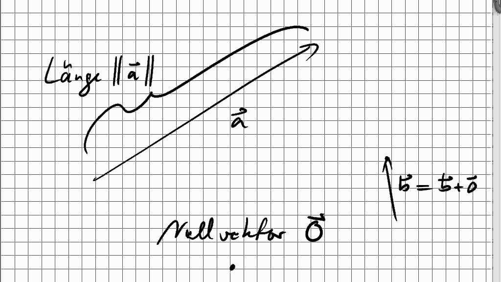 068 Vektorlänge, Nullvektor, Vektoren im Raum - YouTube