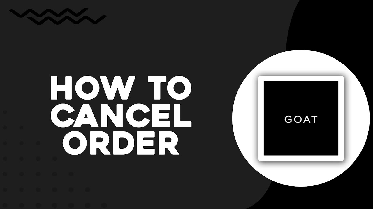 How To Cancel an Order on Goat (Easiest Way) - YouTube