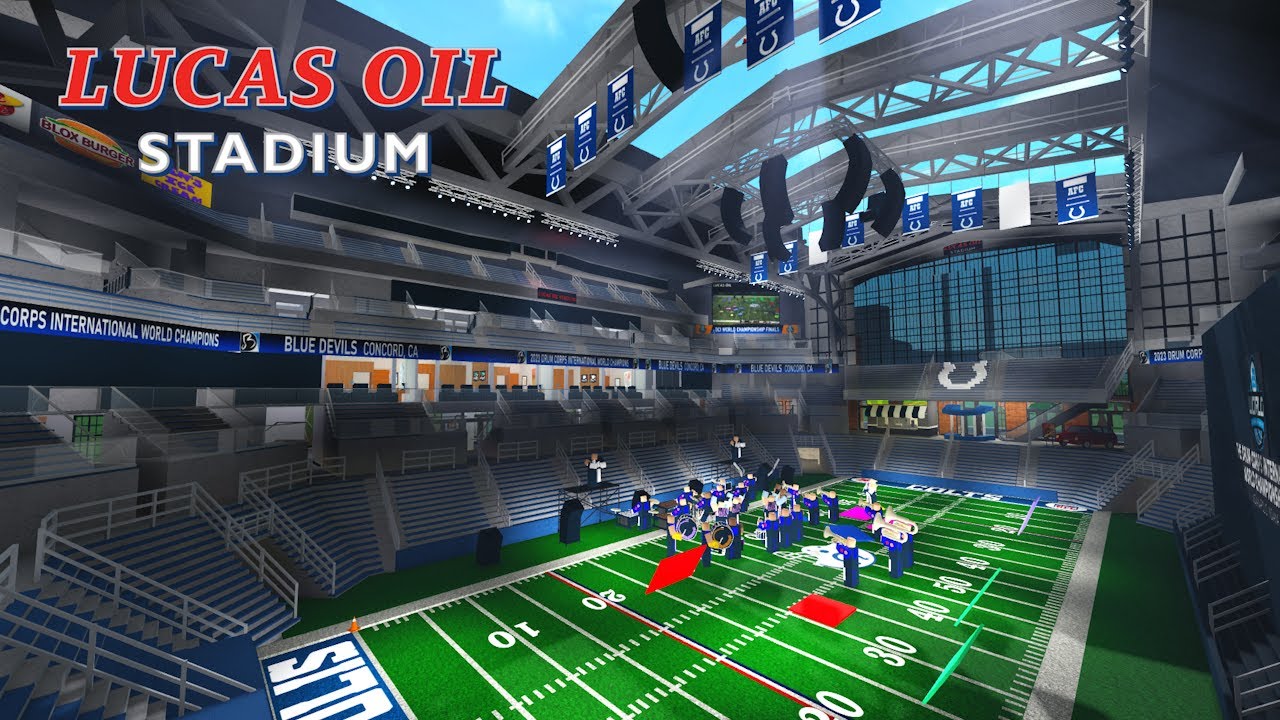 Roblox Bloxburg - $2.5M DCI Lucas Oil Stadium Tour - YouTube