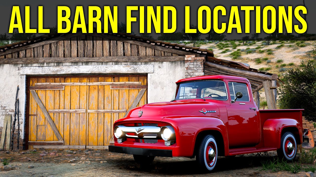 Forza Horizon 5 : ALL Barn Finds + Locations & Cutscenes! (14 Barn ...