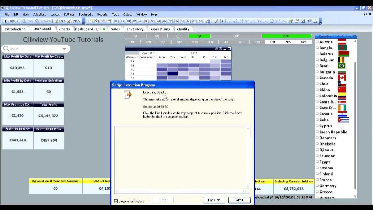 Qlikview WHERE STATEMENT in Script by RFB 84 - YouTube