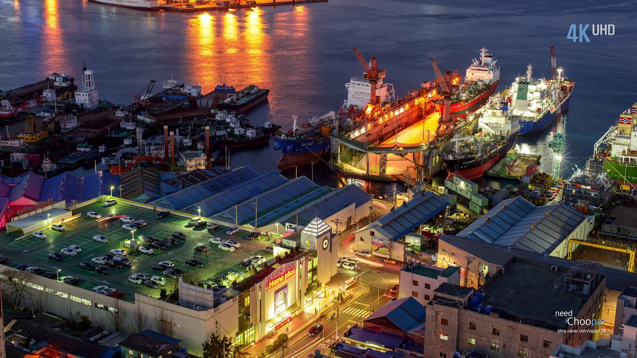 [Timelapse] DYNAMIC BUSAN #87 _ Busan Port (부산항) Day to Night. v2 - YouTube