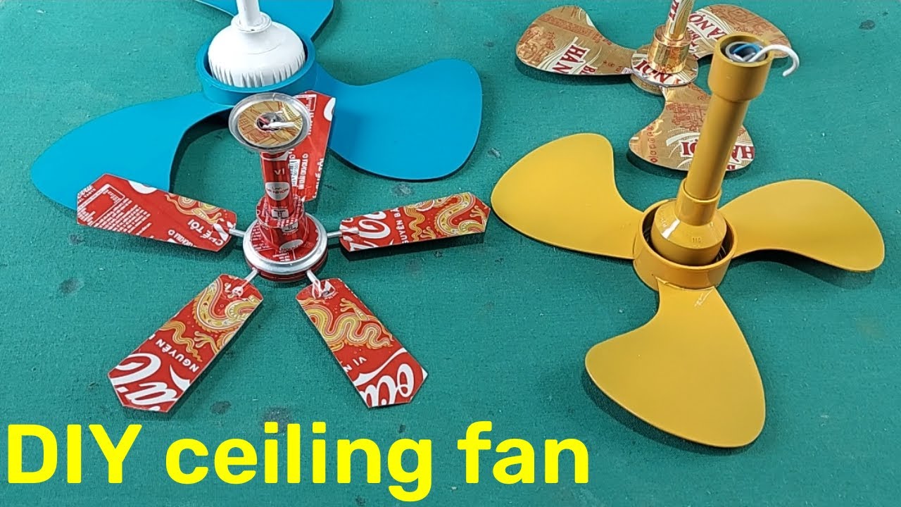 Make a short-wing chilling fan || 4 extremely beautiful homemade ...